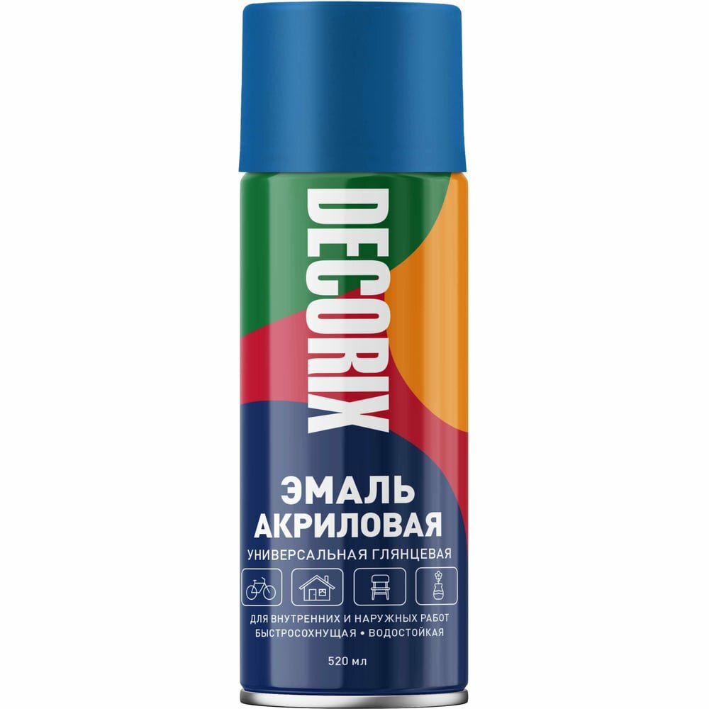 Универсальная аэрозольная акриловая эмаль Decorix 0101-09 DX