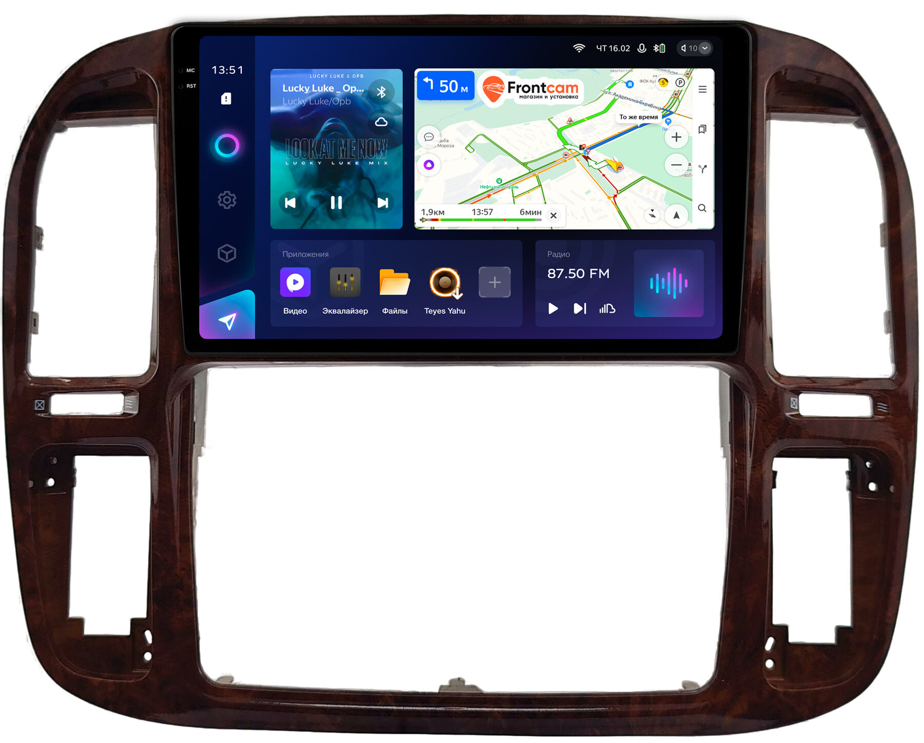 Штатная магнитола Lexus LX 470 1998-2002 (авто без экрана) Teyes CC3 2K 6/128 9.5" RM-9-0442 Android 10 (4G-SIM, DSP, QLed)