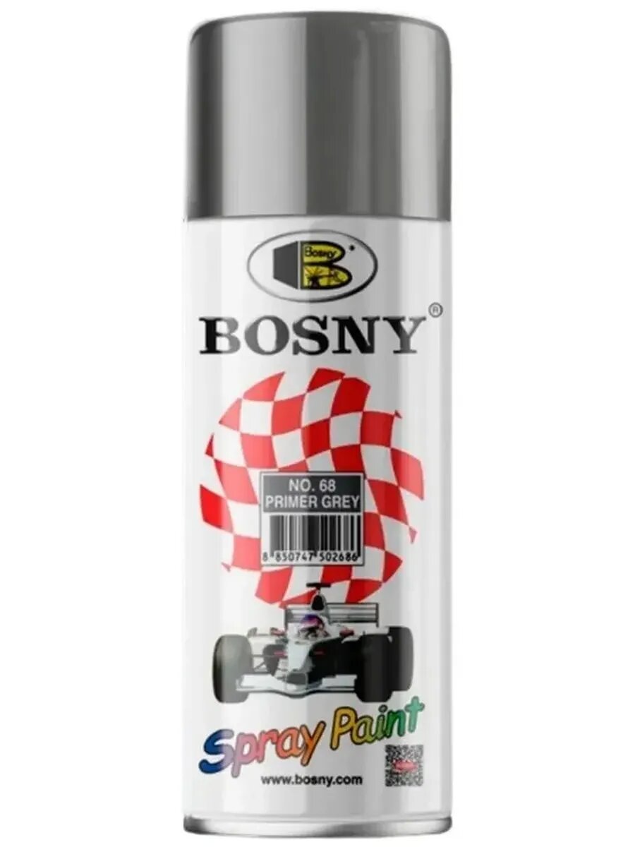 Грунт аэрозоль акриловый №68 Серый 520мл, 300г