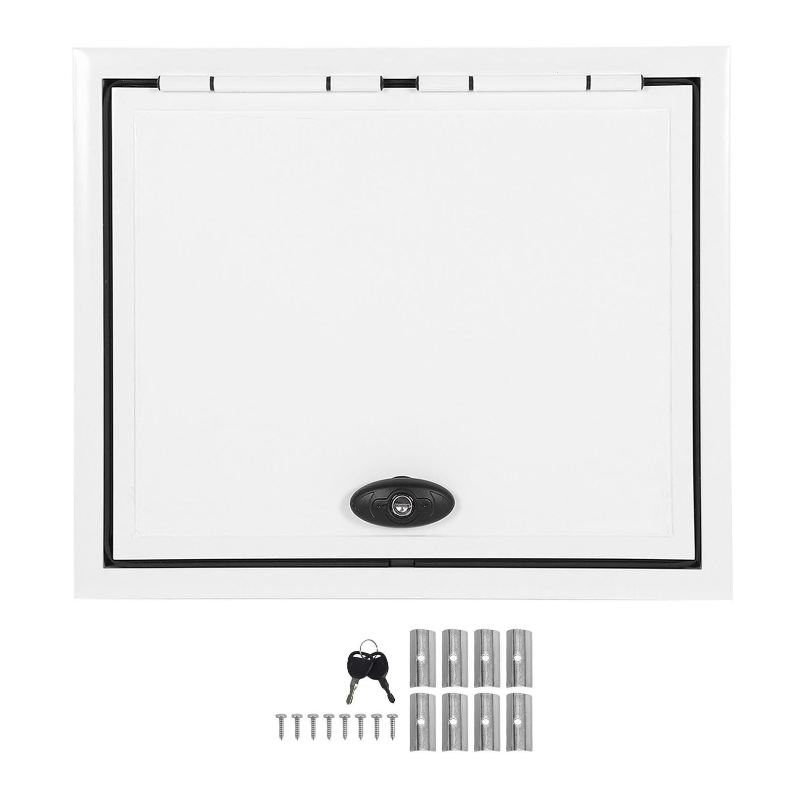 Дверца Люка Для Хранения Rv 24 X Дюймов, Устойчивая К Ультрафиолетовому Излучению, Из Алюминиевого Сплава Квадратного Размера Для Багажа RV с Замком, Опорная Штанга для Кемпера Caravan