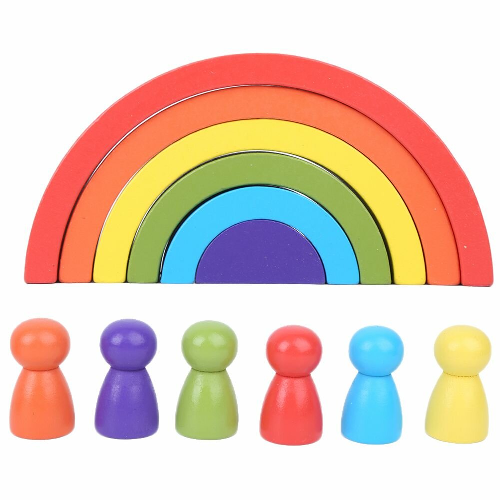 Деревянная арка-укладчик, маленькие человечки, творчество