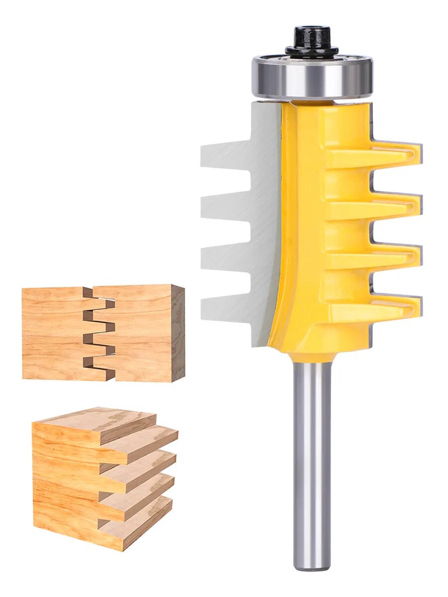 Фреза микрошиповая XCAN для сращивания древесины, 6х35х38х85мм, фреза по дереву