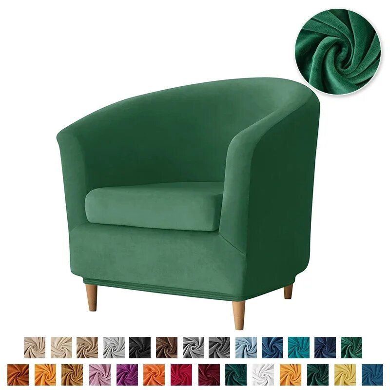 Бархатный чехол для кресла Yupartex A4 tub chair cover