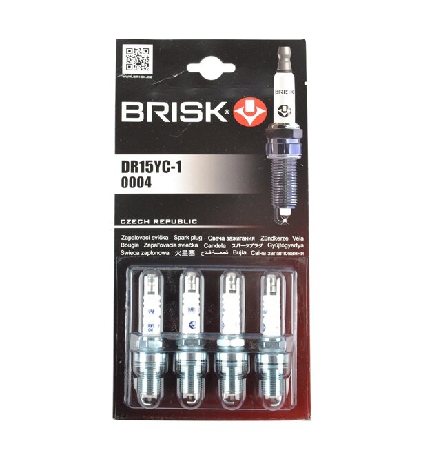 Свечи зажигания ВАЗ 2112 инжектор BRISK 16-клап (артикул DR15YC-1-J)