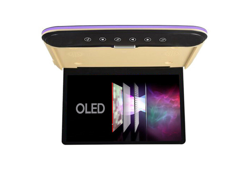 Потолочный Смарт ТВ 13,3" ERGO ER1330AN Oled (1920X1080, Android) Бежевый