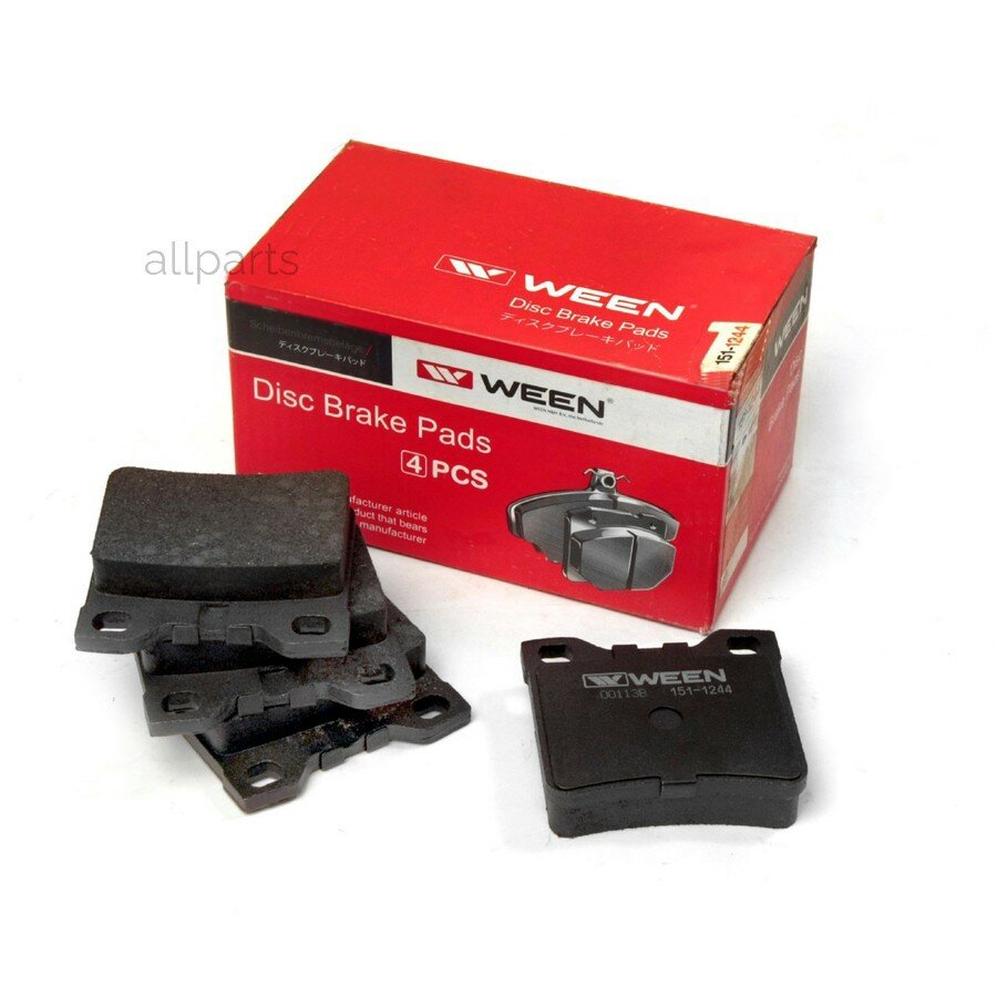WEEN 151-1244 Тормозные колодки дисковые задние PEUGEOT 406 605