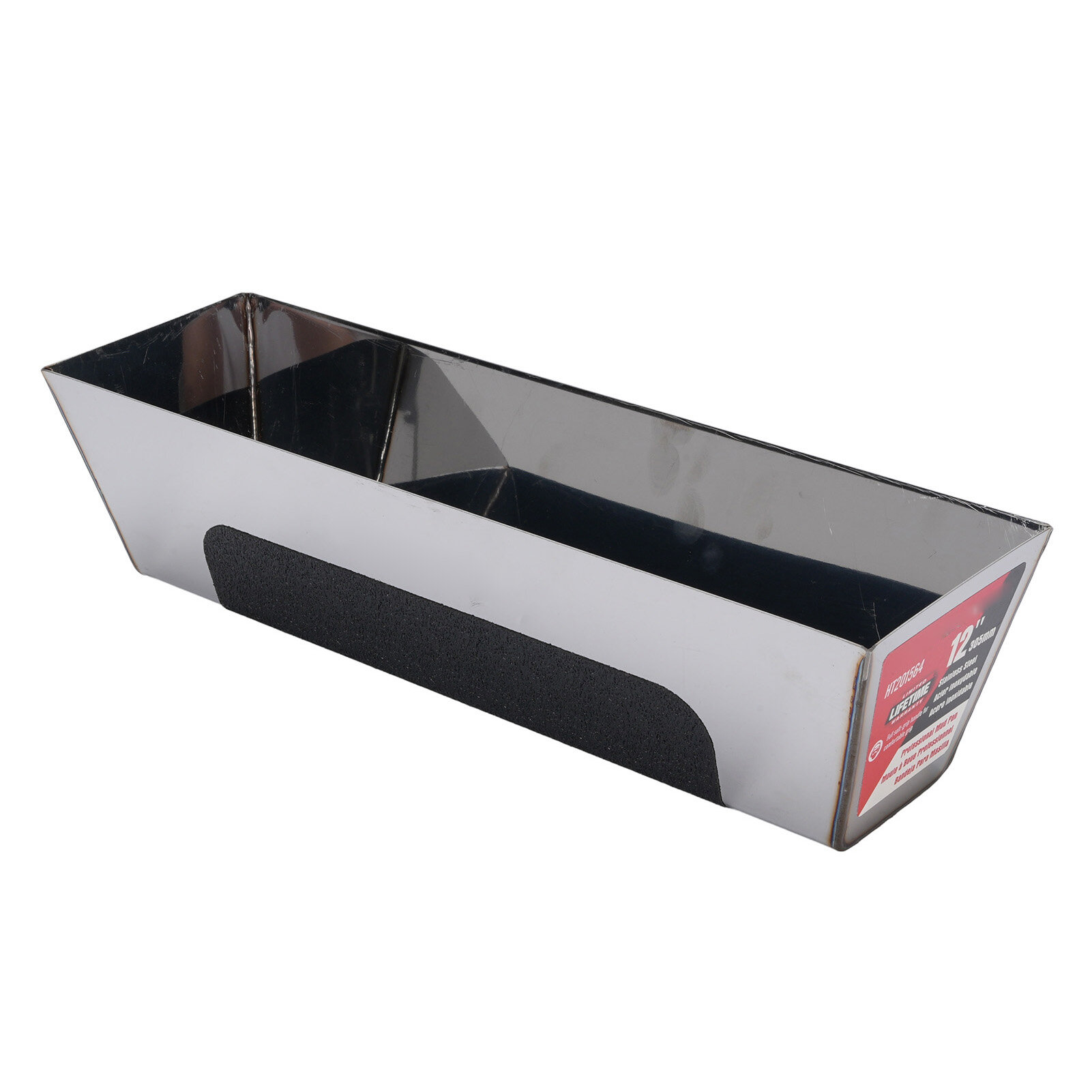 Лоток для шпаклевки из нержавеющей стали, 12 дюймов, с противоскользящим покрытием, для электрогашения швов, водонепроницаемый, ведро для инструментов для работы с гипсокартоном.