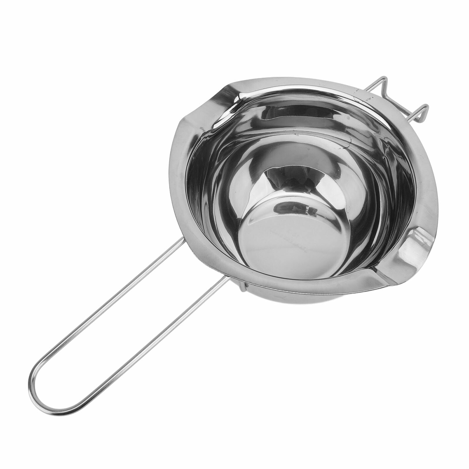 304 Нержавеющая сталь Котелок для плавления шоколада Двойной носик 500 мл Шоколадный котелок Чаша для плавления шоколада для изготовления конфет и свечей