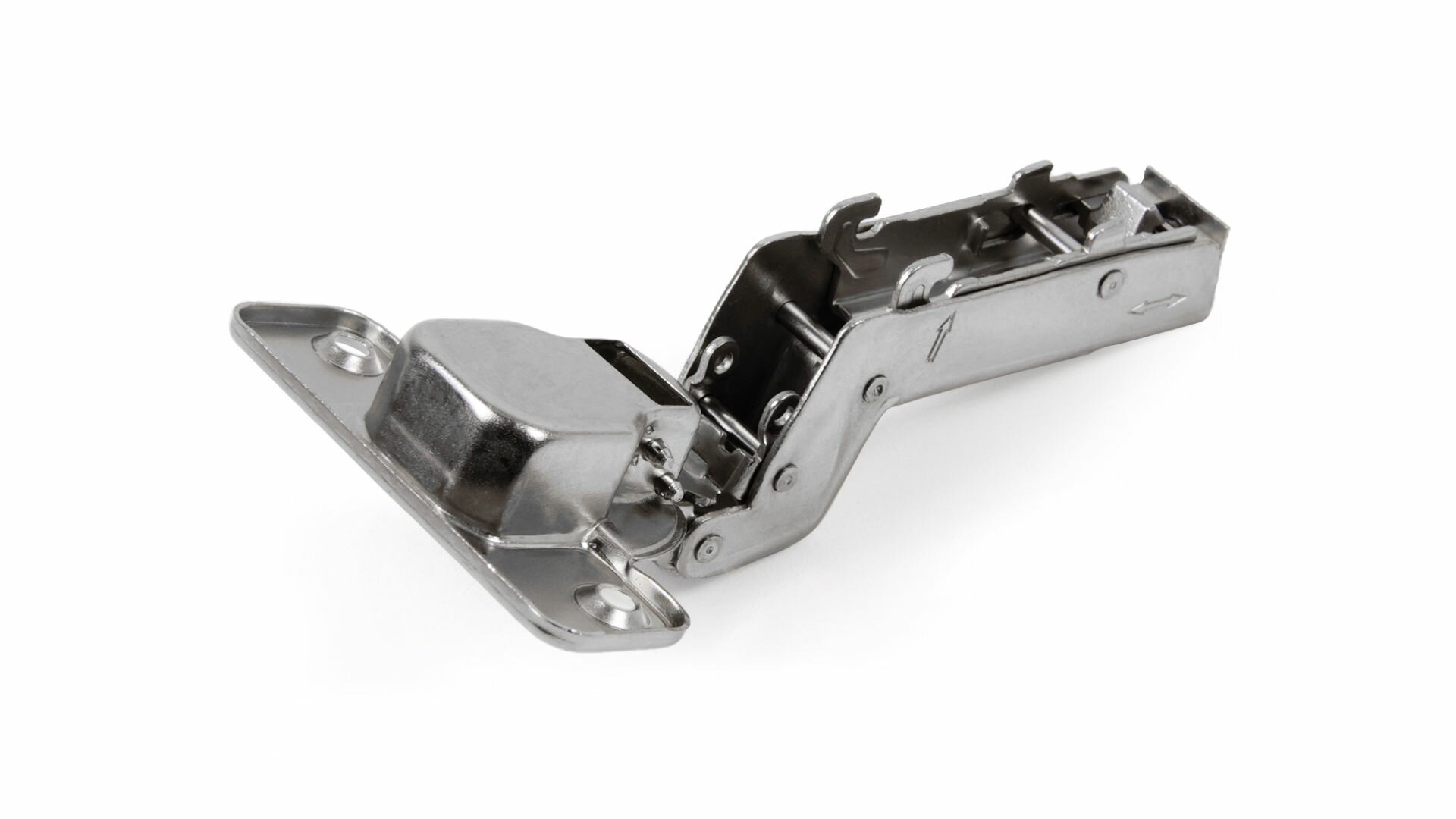 Мебельная петля без пружины и ответной планки PROFI PUSH H961C02, сталь