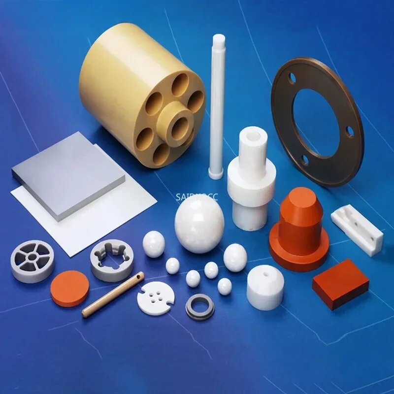 Индивидуальные детали корпуса плунжерного насоса с цирконием, прецизионная втулка из глинозема для промышленной обработки керамики, фотоэлектрическая керамика