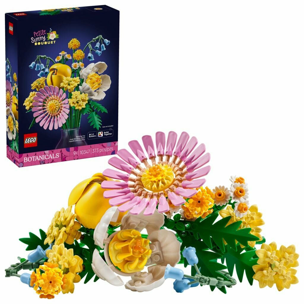 Конструктор LEGO Botanical Миниатюрный солнечный букет 10347, 373 детали, от 18 лет