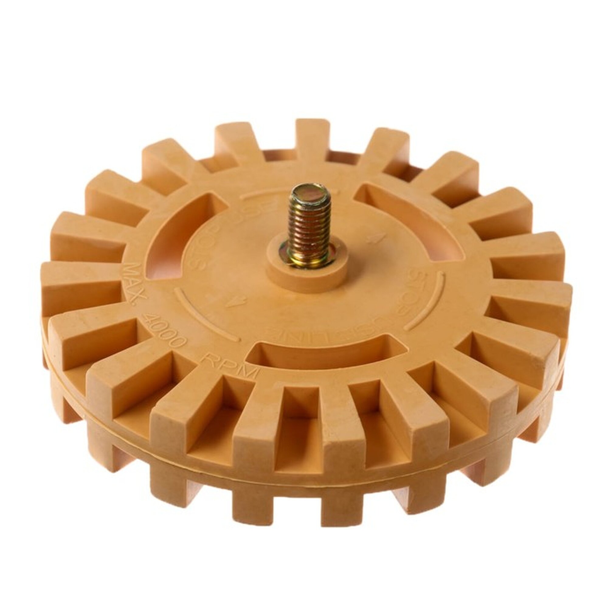 Насадка Сима-ленд, для удаления следов клея, мягкая резина, оранжевая, 100x26 мм