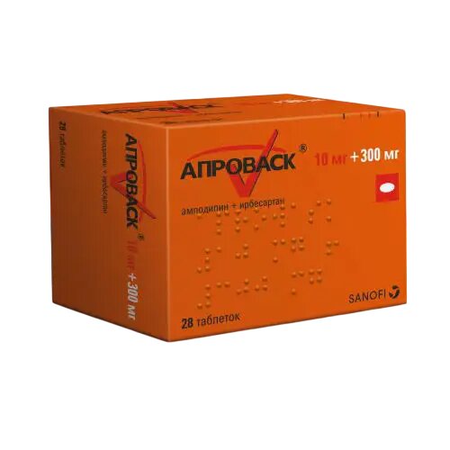 Апроваск таблетки покрыт. плен. об. 10 мг+300 мг 28 шт