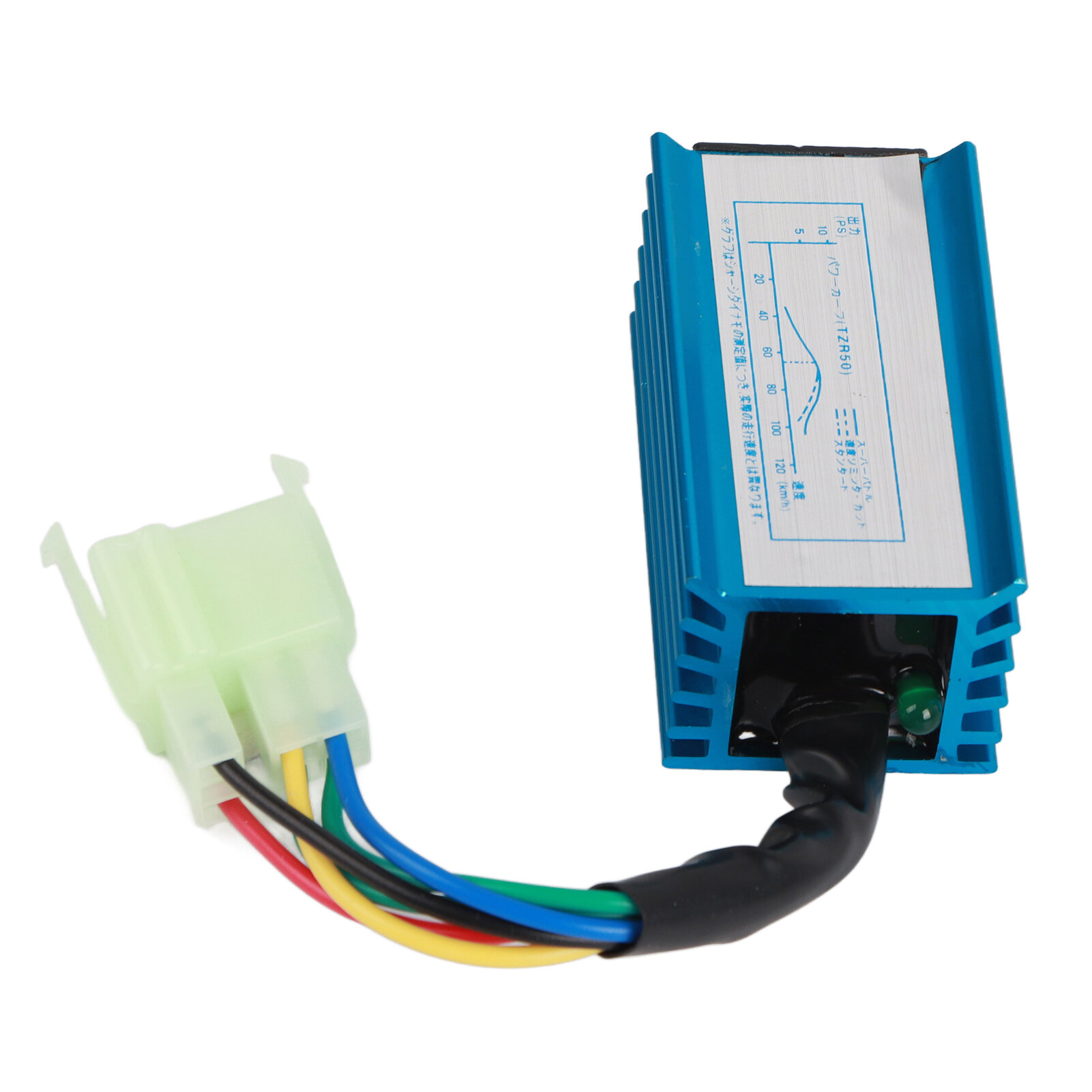 Блок CDI, синий, из алюминиевого сплава, улучшенное ускорение, 6 контактов, легкий запуск, плавная езда, катушка зажигания для мотоцикла, скутера, квадроцикла 125cc, 150cc, 200cc, 250cc, питбайка.