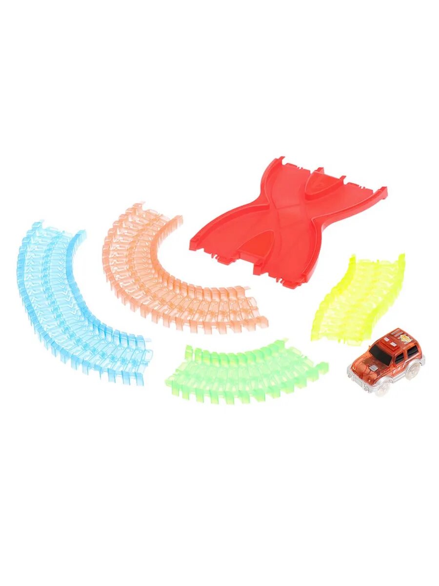 Гибкий светящийся автотрек для малышей