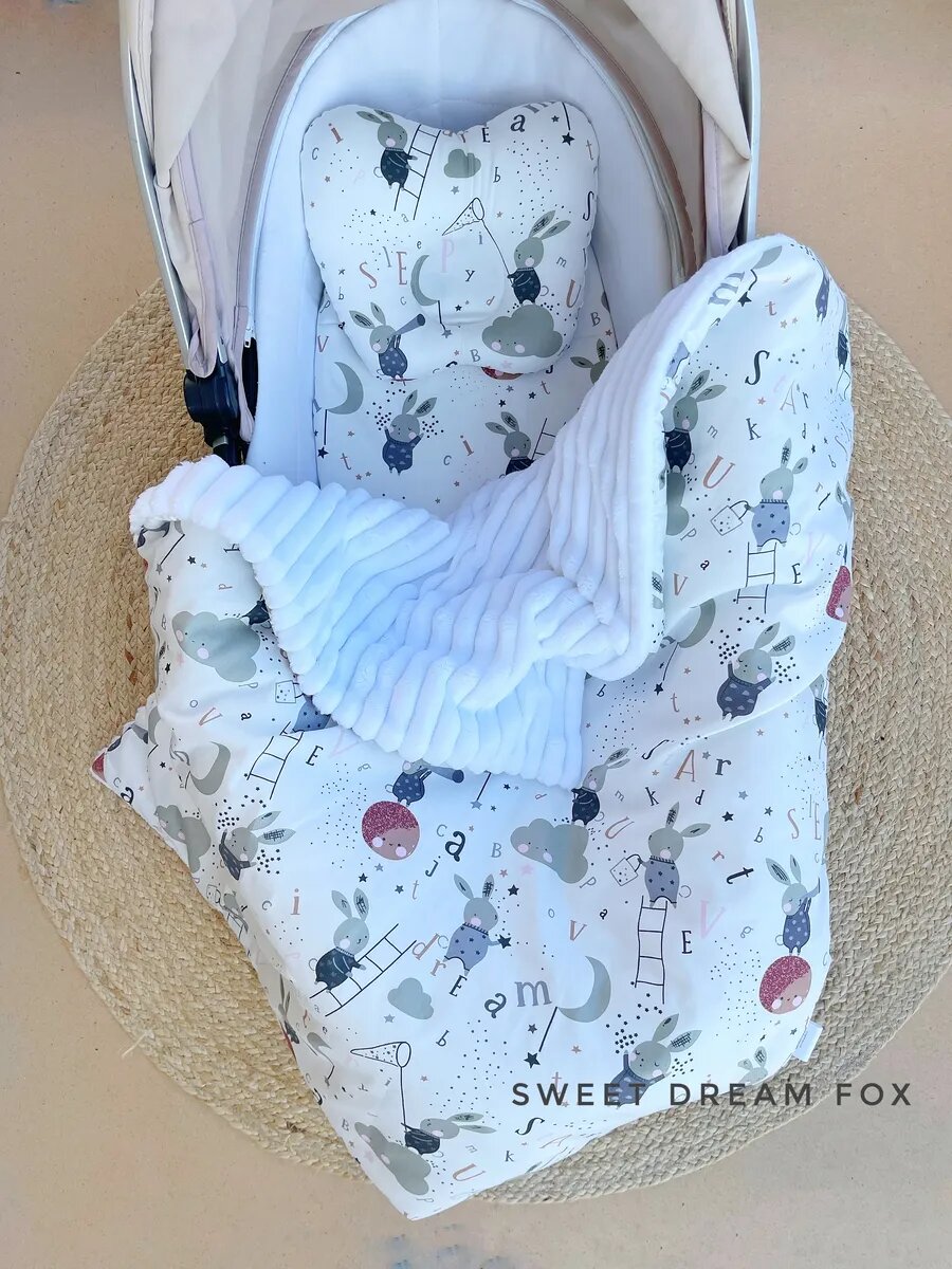 Комплект в коляску для новорожденных осень зима