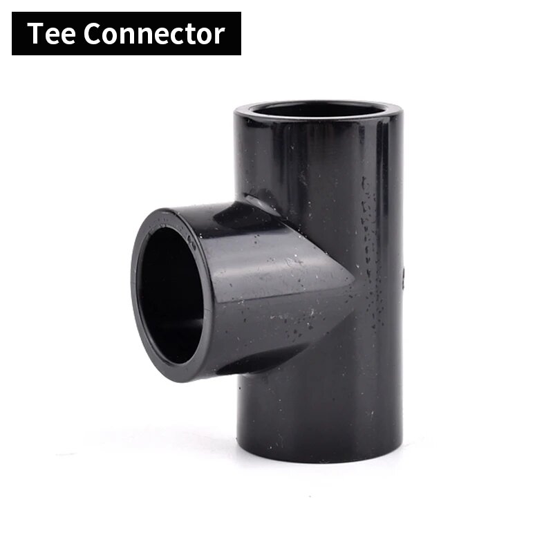 SgooHan черный ПВХ соединитель для трубы 16-50 мм Tee connector, Black 20mm
