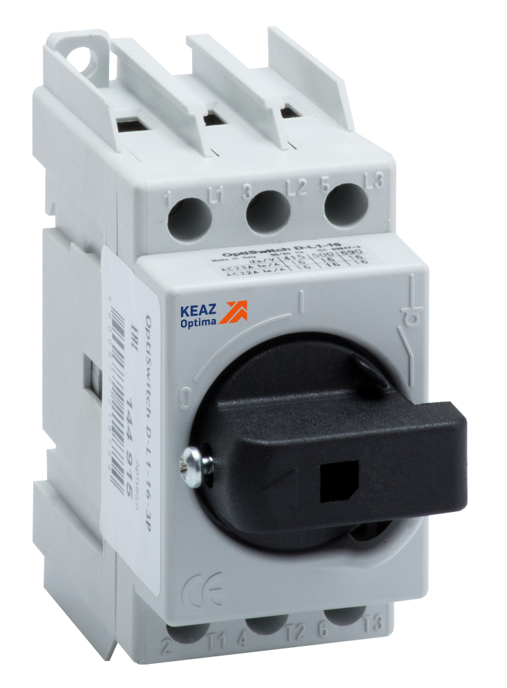 Выключатель нагрузки КЭАЗ OptiSwitch DI-40-3 трехполюсной, 40А, 690В, 332066 / разъединитель