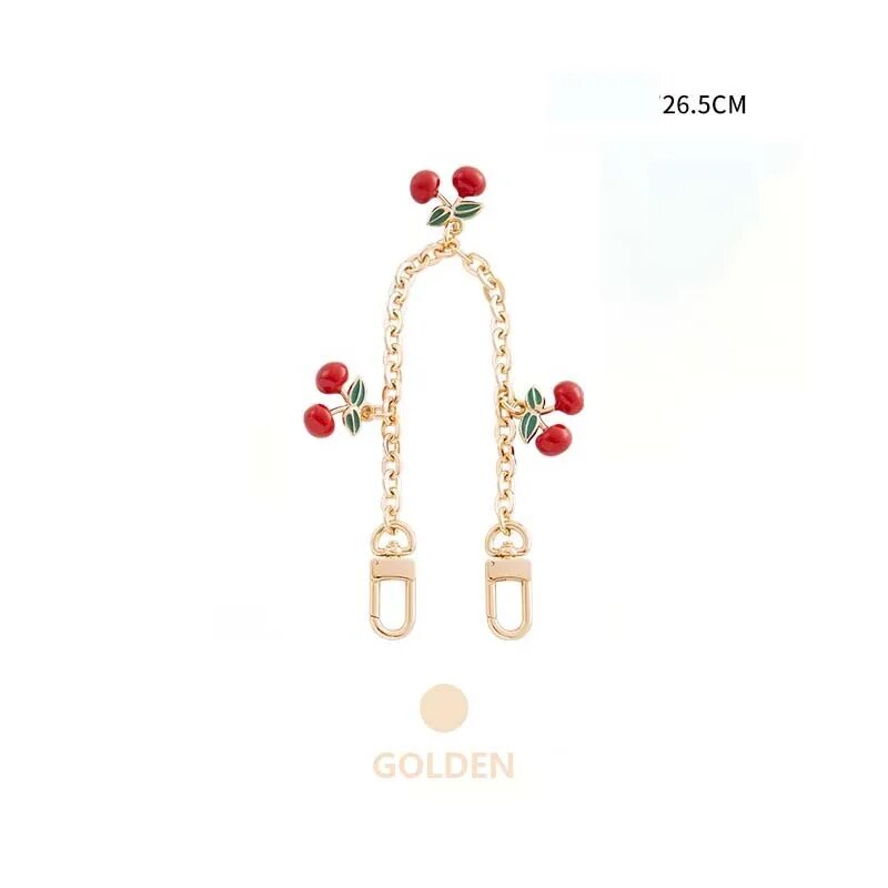 Модная вишневая цепочка для женской сумки, украшение, цепочка, аксессуары, удлинитель Cherry 26.5CM