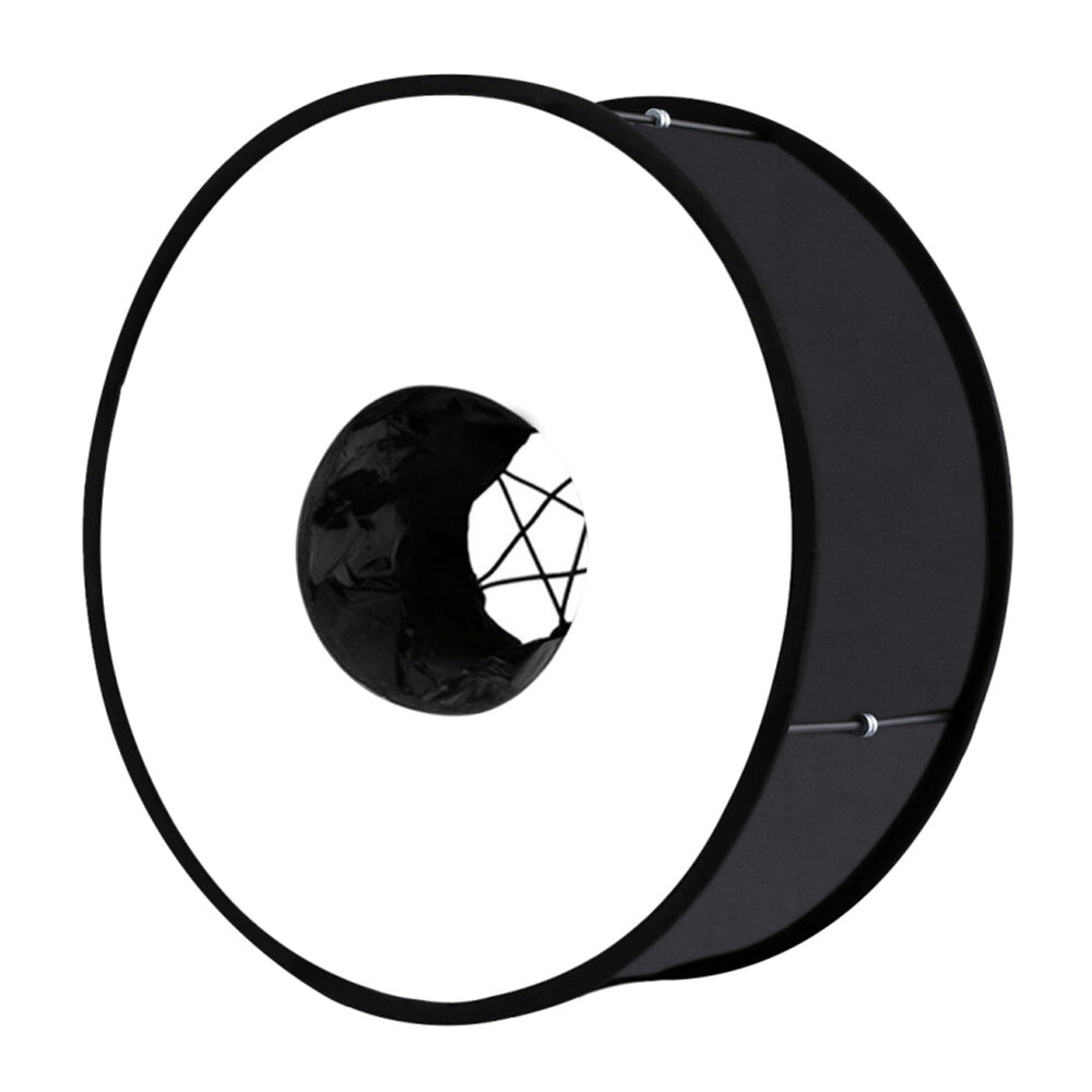 Круглый софтбокс 450 мм с мягким светом для фотографии, складной рассеиватель вспышки Speedlight софтбокса, свет софтбокса для студийной и уличной фотографии