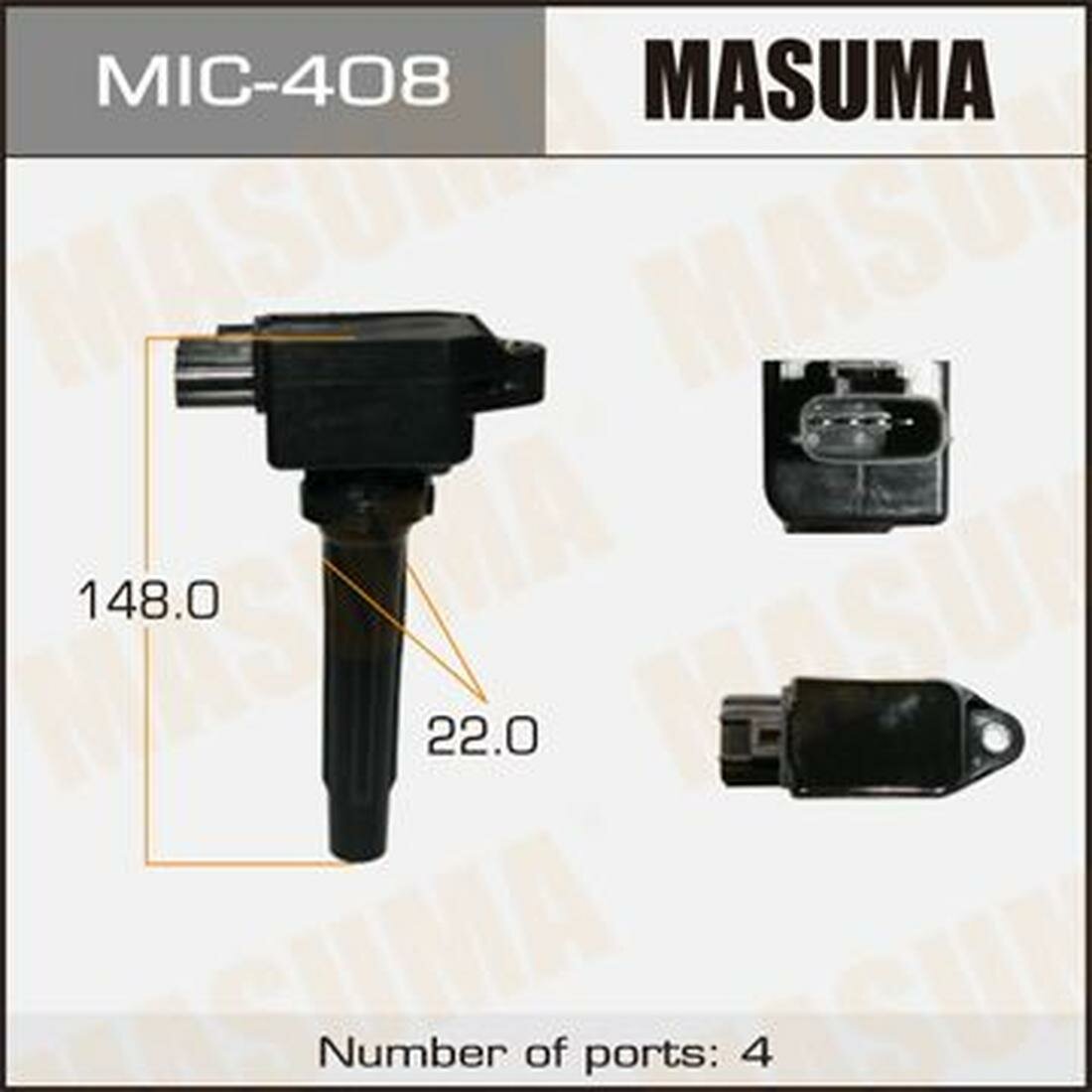 Катушка зажигания для автомобилей Masuma MIC408 (запчасти и комплектующие)