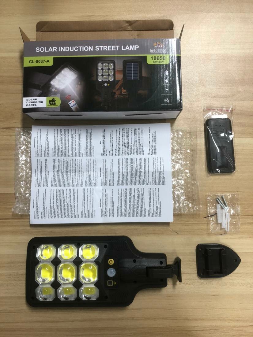 Супер яркий солнечный уличный фонарь с датчиком движения PIR, уличный фонарь для двора, охранное освещение на солнечной энергии, автоматическое включение/выключение с дистанционным управлением, IP65, водонепроницаемый