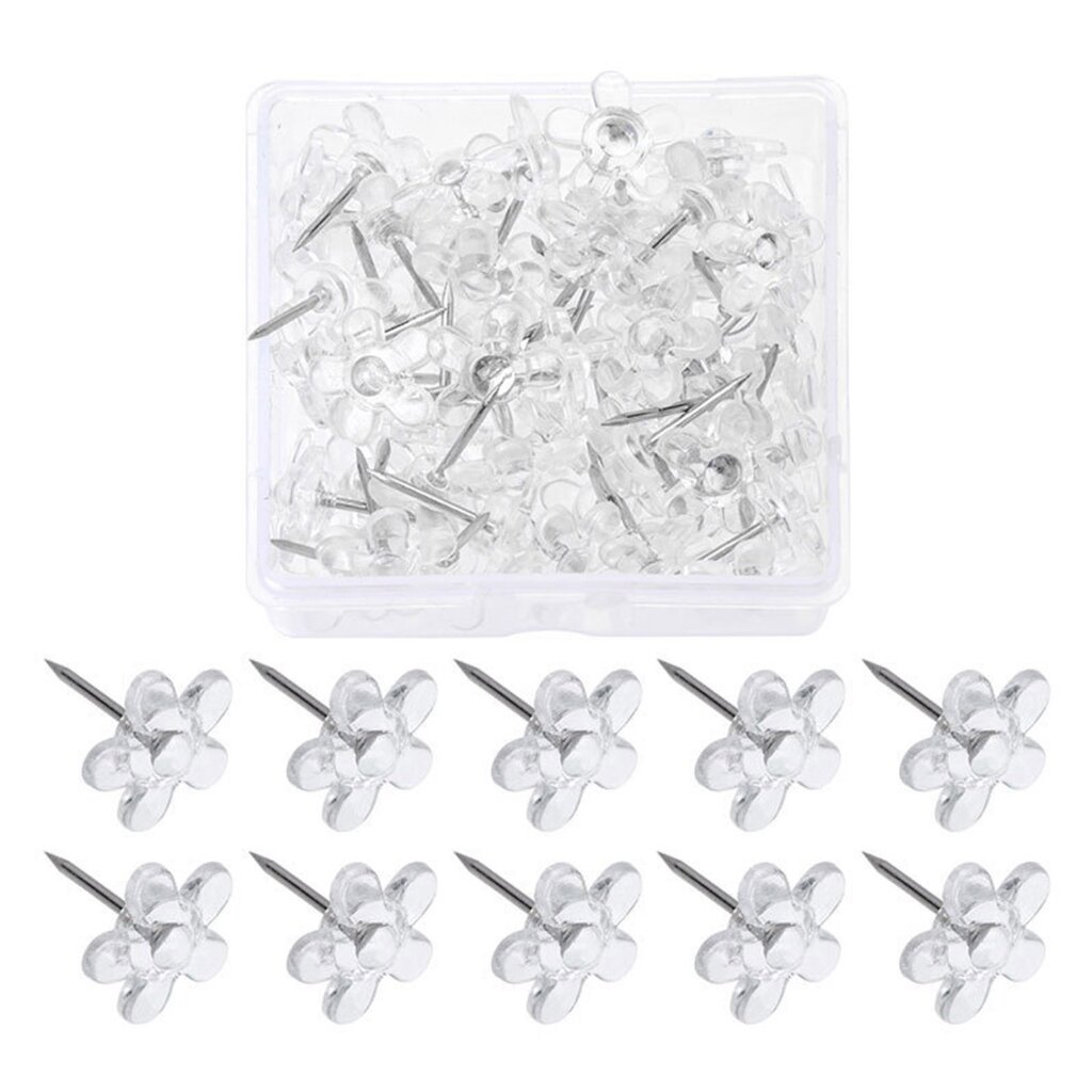 50шт цветных булавок Булавка для доски объявлений, булавки для карты, булавки для отображения изображений, заметок.