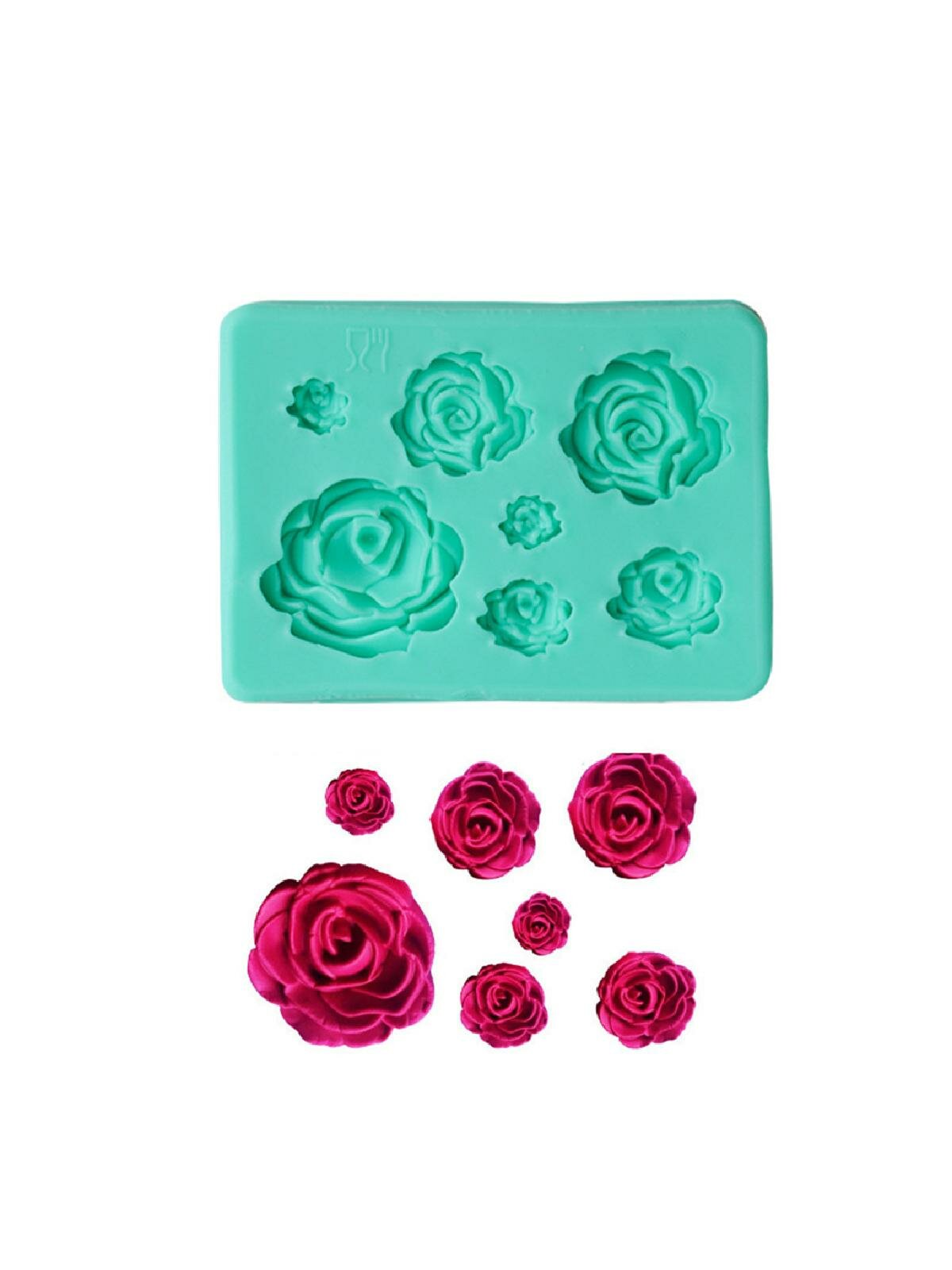 Силиконовая форма для мыла в форме 3D-розы, форма для шоколадного торта, форма для мыла ручной работы из помадки для торта