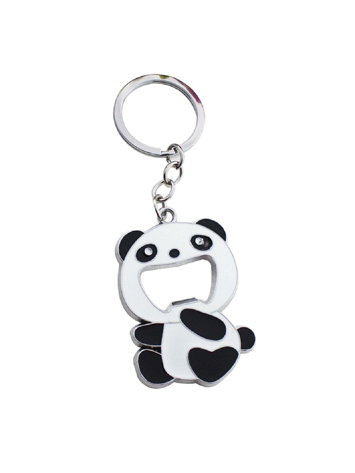 Металлическая открывалка для пивных бутылок в форме панды, простой в использовании штопор, набор для креативных подарков, барный подарочный инструмент, легко чистить и убирать