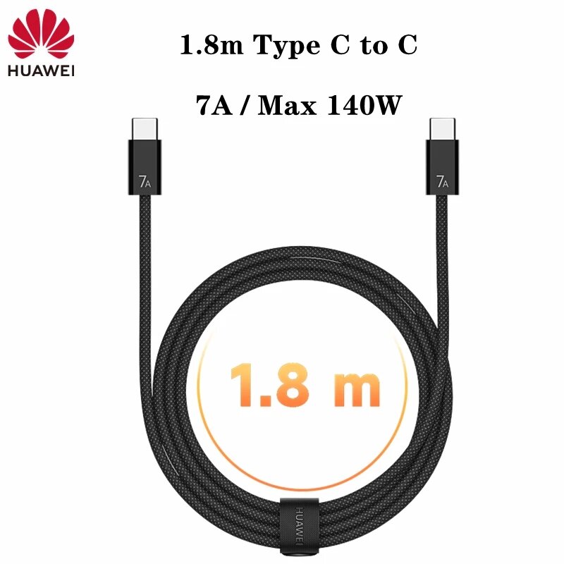 Высокоскоростной кабель для передачи данных 1,8 м HUAWEI 6A USB Type-C к USB Type-C для 7A CC718
