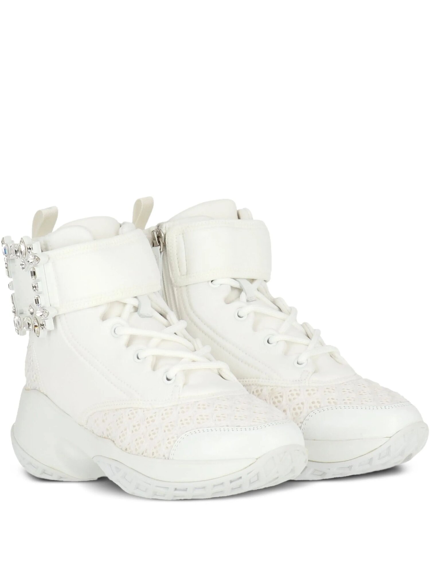 Кроссовки Кроссовки с пряжками и кружевными вставками