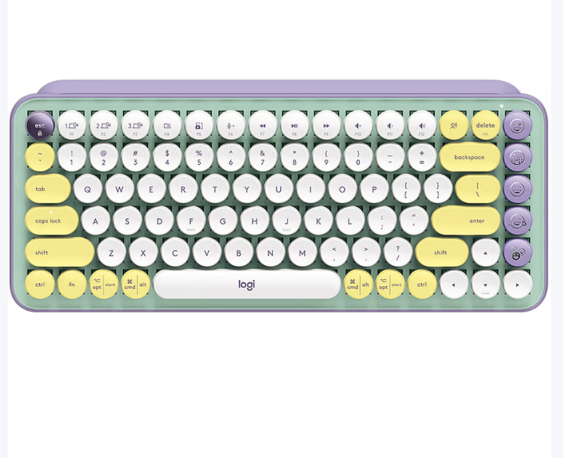 Беспроводная клавиатура Logitech POP Keys Cherry MX Brown, фиолетовый, английская