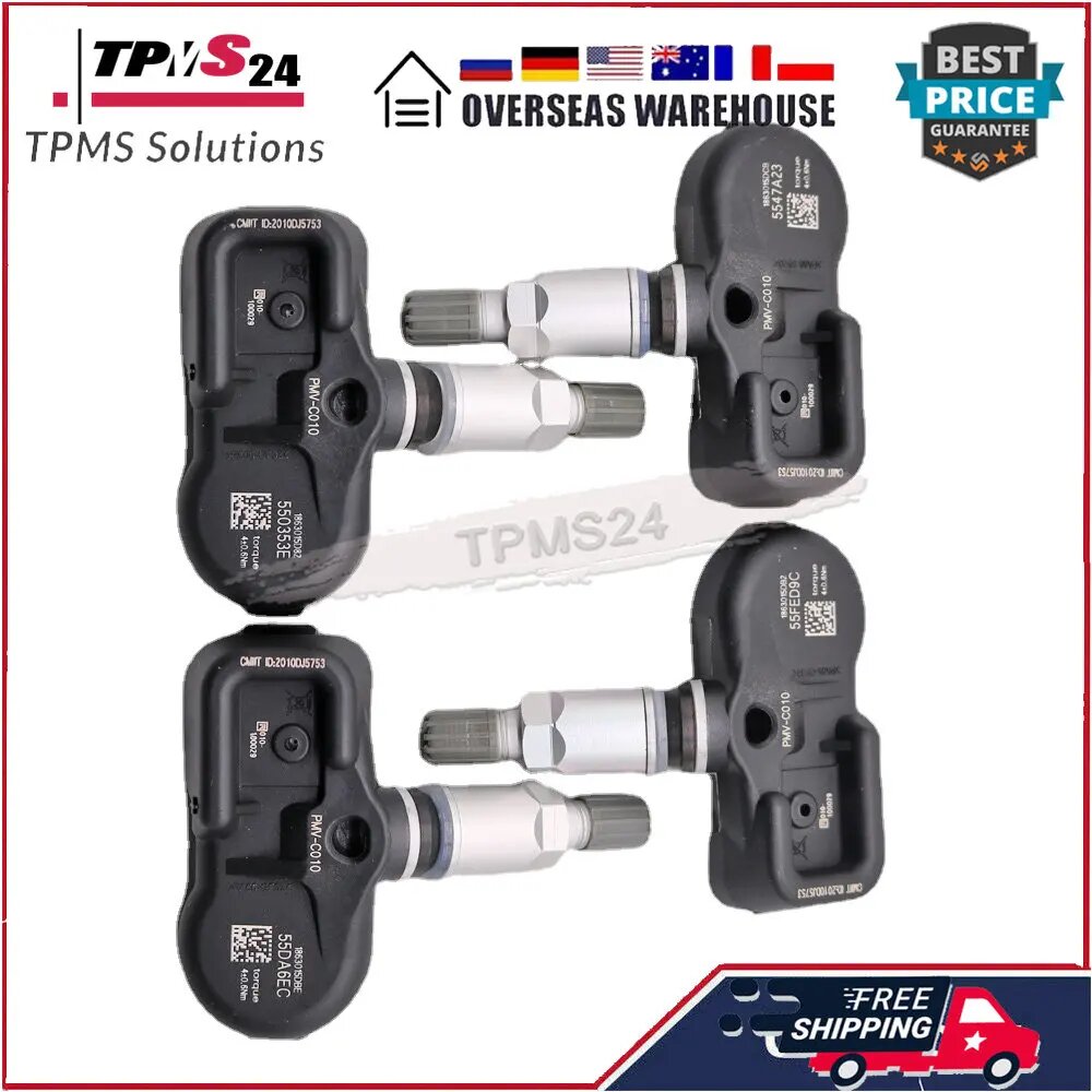4 шт. для Lexus GS NX LS RC Scion iM Toyota Camry Corolla Highlander Mirai Prius C RAV4 315 МГц PMV-C010 42607-30040 датчик TPMS
