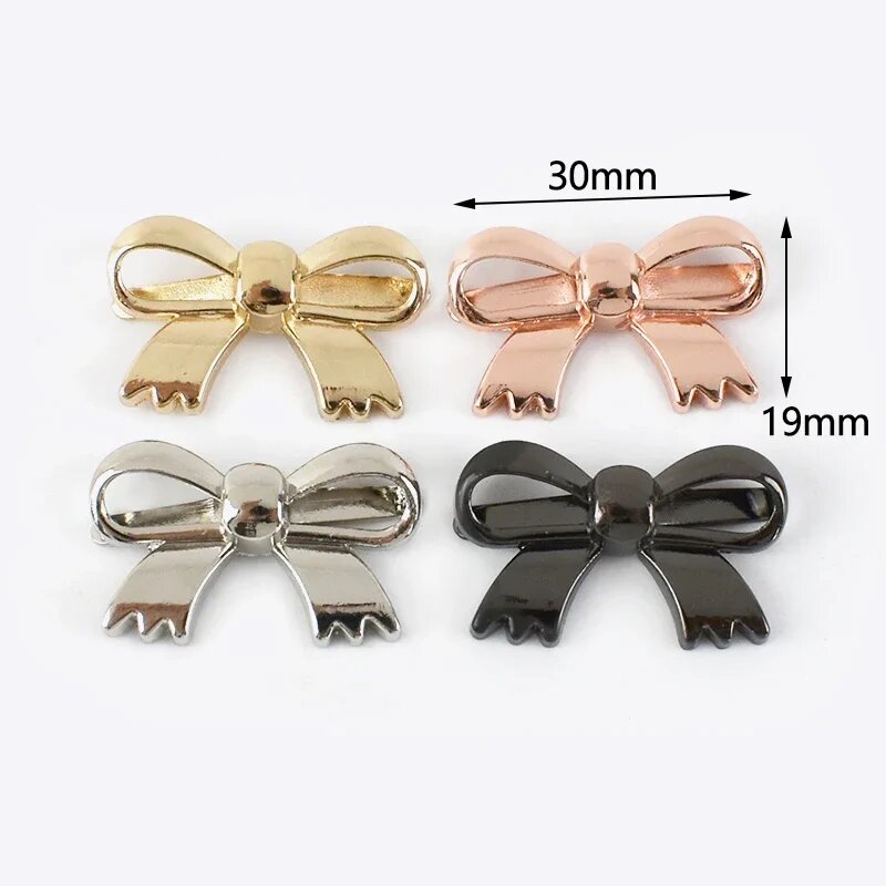 Deepeel металлические пряжки с бантом 5/10 шт Silver-5Pcs, BF327-30mm
