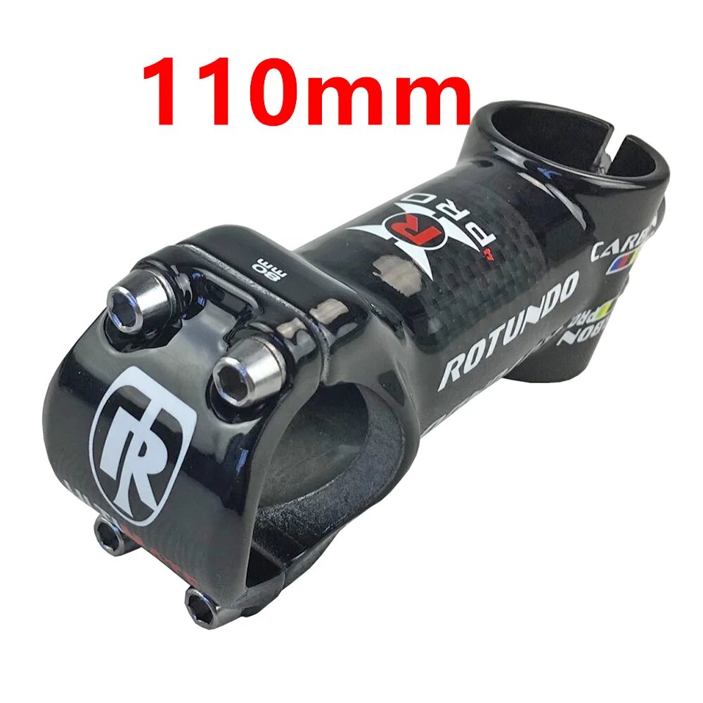 ROTUNDO Вынос руля из карбона 3K для шоссейных/горных велосипедов 6° 110mm