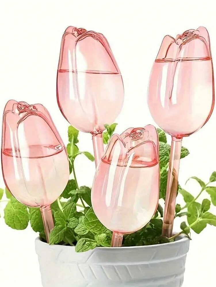 Устройство для автоматического полива стеклянных тюльпановАвтополив, 6 см х 6 см х 24 см, 1 шт