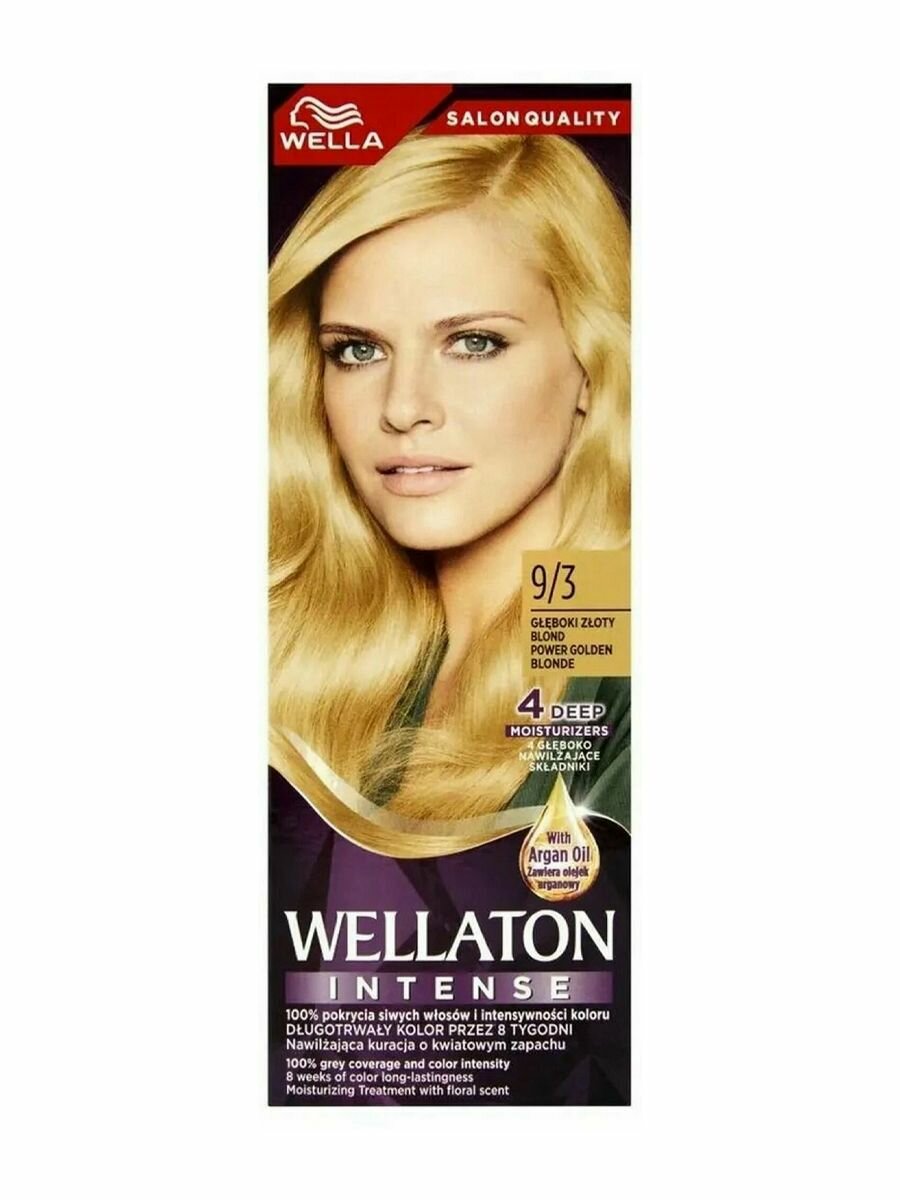 Крем краска 9/3 Wellaton для волос стойкая Веллатон