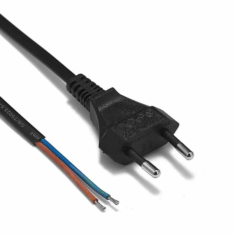 Кабель питания ЕС, электрический переделанный кабель с пигтейлом 1 м, 1,5 м, 3 м, с евровилкой, кабель питания для розетки переменного тока, удлинитель для ламп