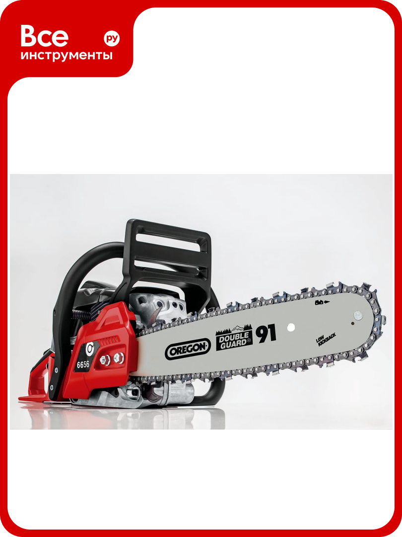 Мотопила цепная бензиновая AL-KO sbA 6656, экстремальных нагрузок, профессиональная, двухтактный двигатель, виброзащита