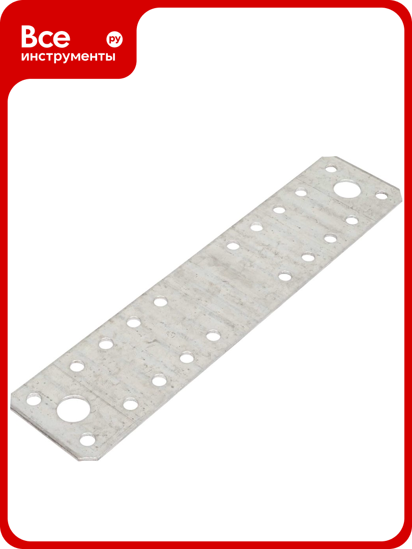 Крепежная пластина Gigant 180x40х1.8 мм цинк 123893