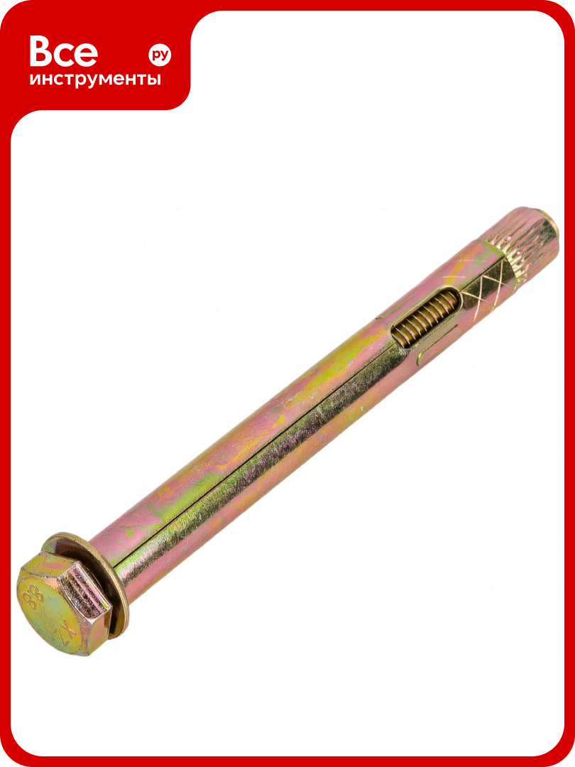 Анкерный болт с шайбой Стройметиз 10х100 уп. 2 шт европодвес 2510241