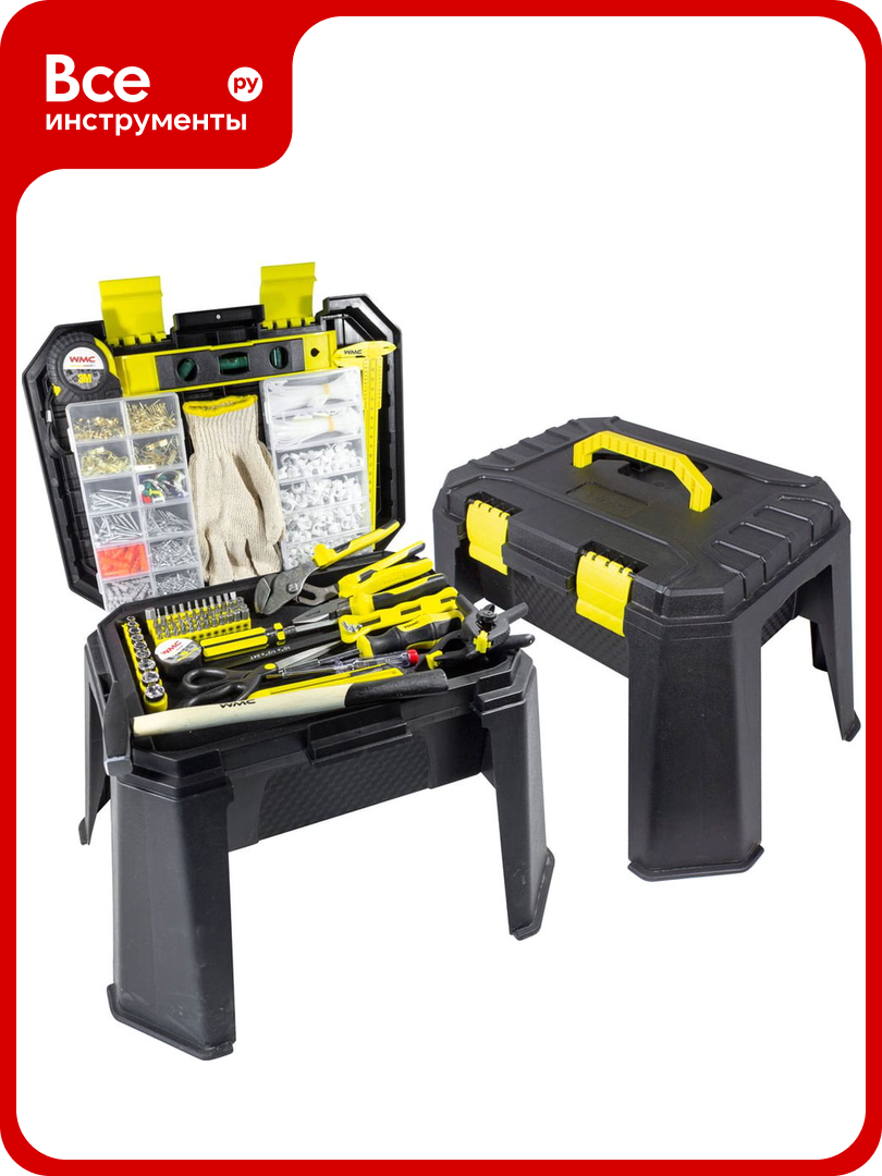 Набор инструментов WMC TOOLS 1200пр, 1/4' WMC-201200(48155), 150 кг, из качественных