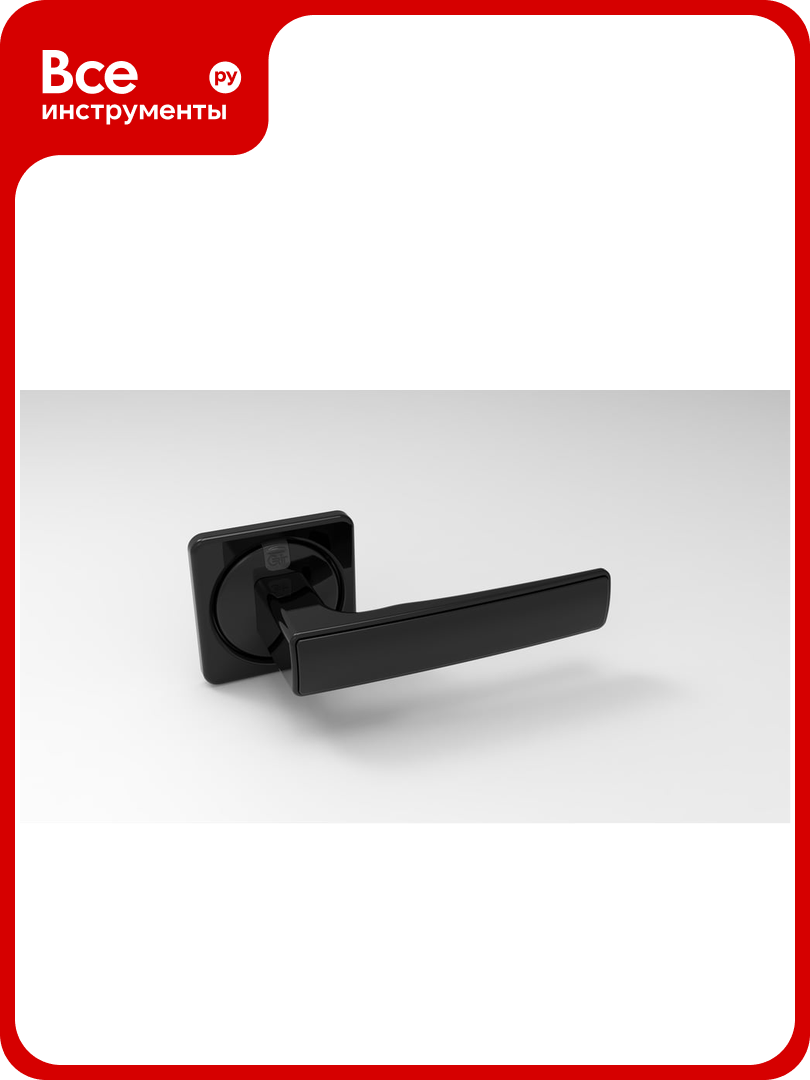 Ручка на фланце CRIT РФ-К73-Чб 05500 квадратная форма латунный корпус хромированное покрытие