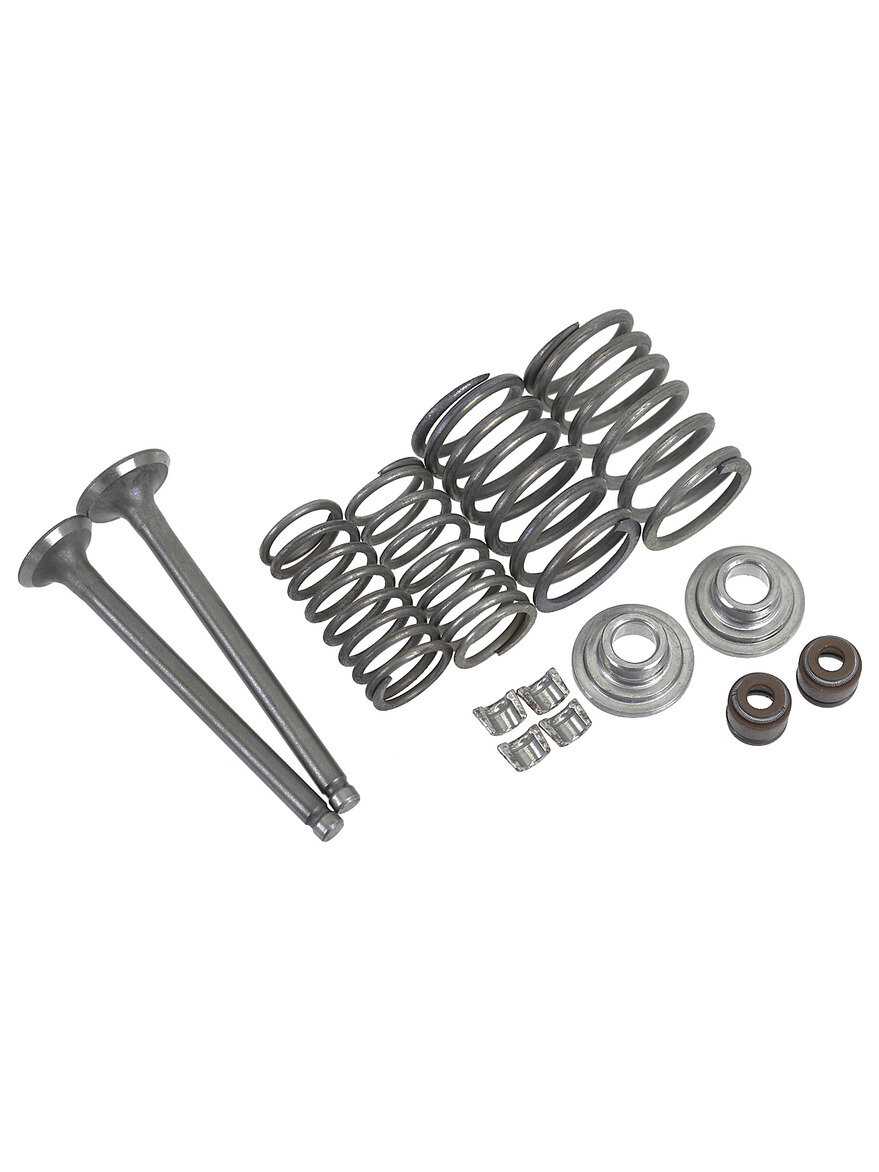 Клапаны полный комплект для скутера с двигателем 4T 139QMB стандартные d=16/18,5 (L=69/69) MVH