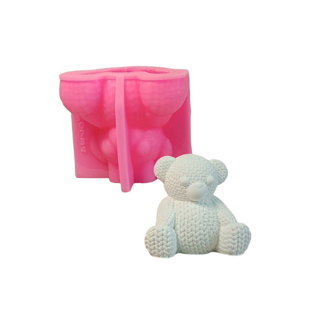 Силиконовые формы-медведи для свечей и шоколада