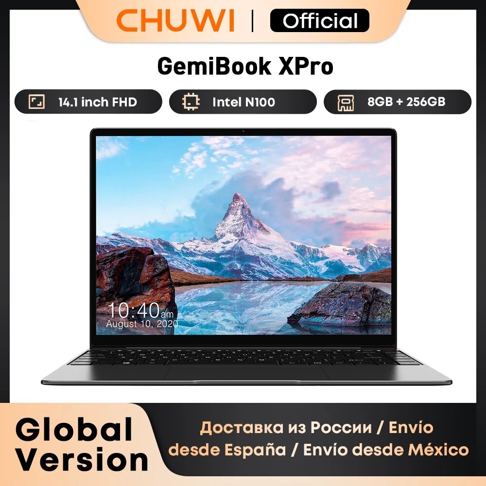 Игровой ноутбук Chuwi GemiBook X pro, 14", 16/512ГБ, N150, Intel UHD, Windows
