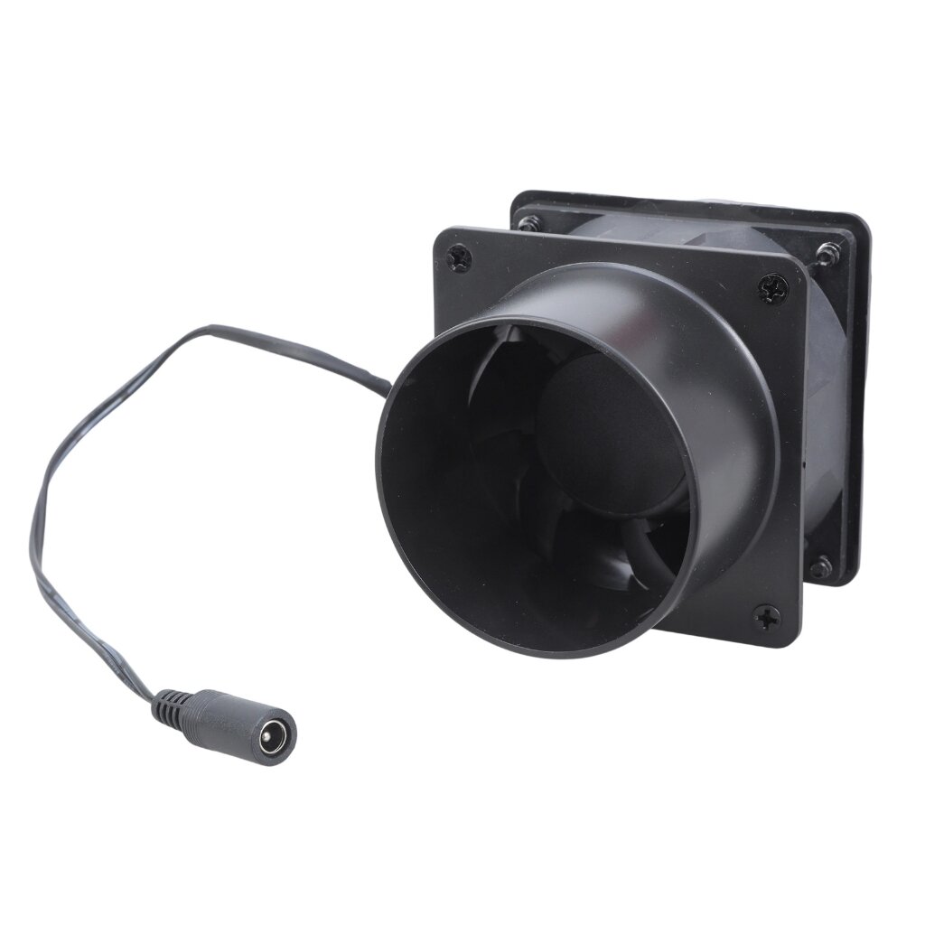 Канальный вентилятор 8 см с 2 воздуховодами 12V1.35A воздуходувка