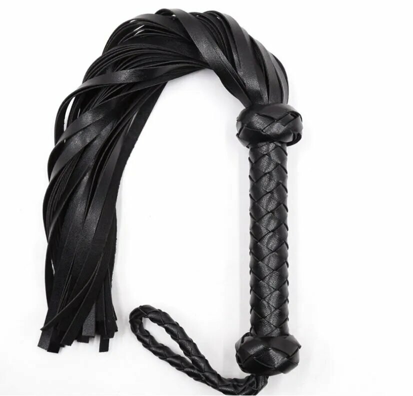 Плетка БДСМ черная флоггер