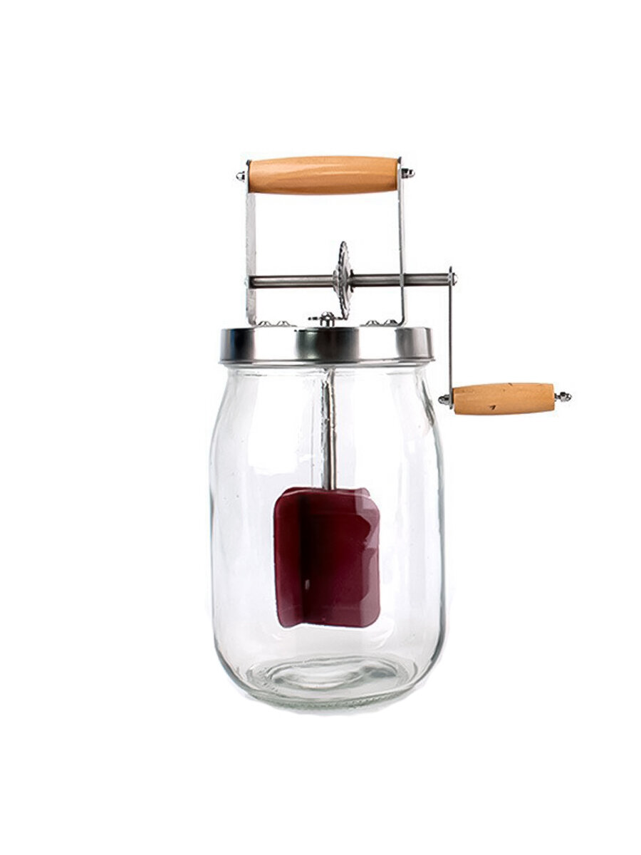 Маслобойка Butterblend, ручная, 1.5л, механическая, для сливочного масла, красная