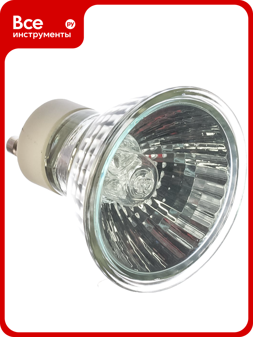 Галогенная лампа ЭРА GU10JCDR-MR16-35W-230V софитная, 35 Вт, нейтральный, GU10 C0027385, для глаз свет